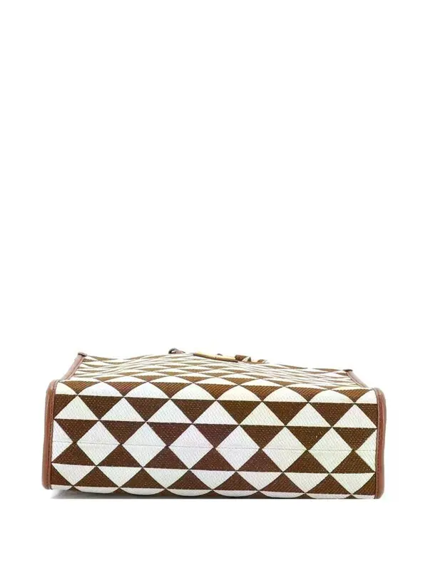 Prada Symbole Shopper Small Tote Bag - Brown