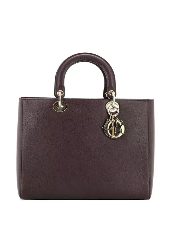 Dior Lady Large Tote Bag - Red