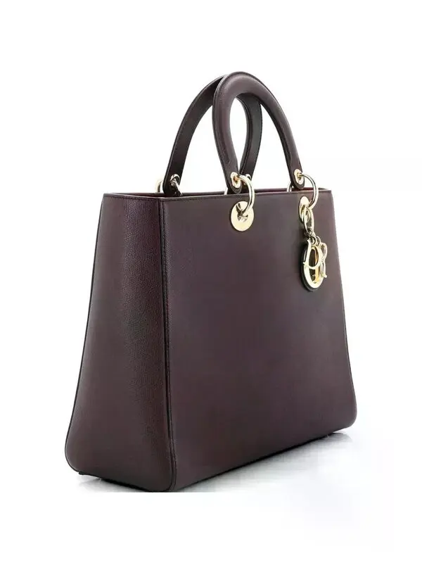 Dior Lady Large Tote Bag - Red