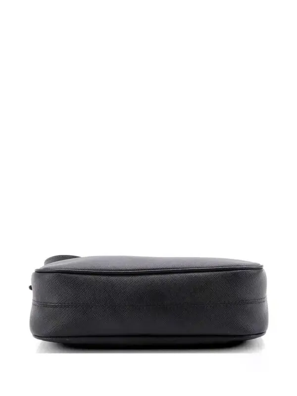Prada Re-edition Hobo Saffiano Leather Mini Shoulder Bag - Black