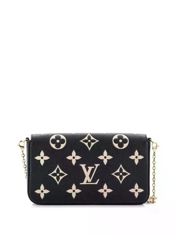 LOUIS VUITTON Felicie Pochette Bicolor Monogram Empreinte Giant - Black