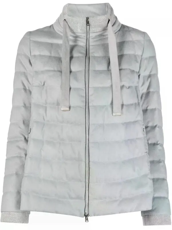Herno Padded Funnel-neck Jacket - Grey