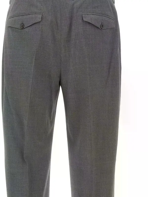 DEVORE INCIPIT Cuffed Trousers With Pleats - Grey