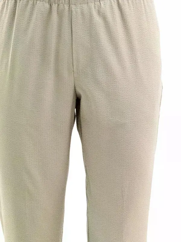 CRUNA Elasticated Waist Textured Trousers
