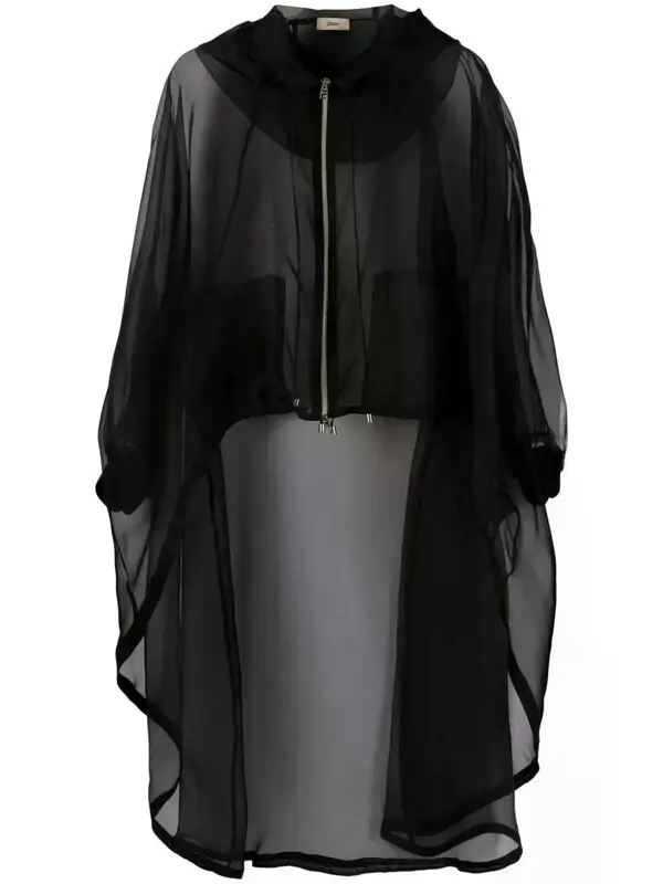 Herno Chiffon Hooded Cape