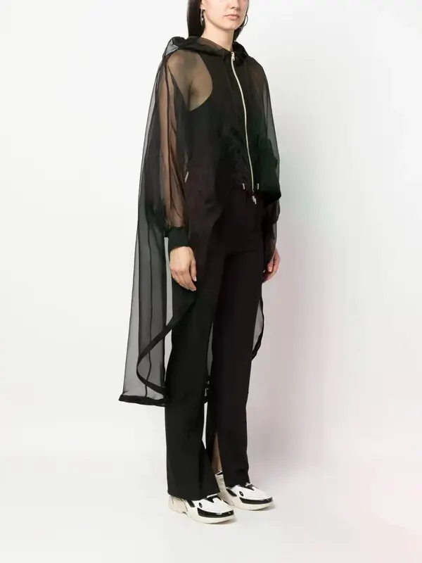 Herno Chiffon Hooded Cape