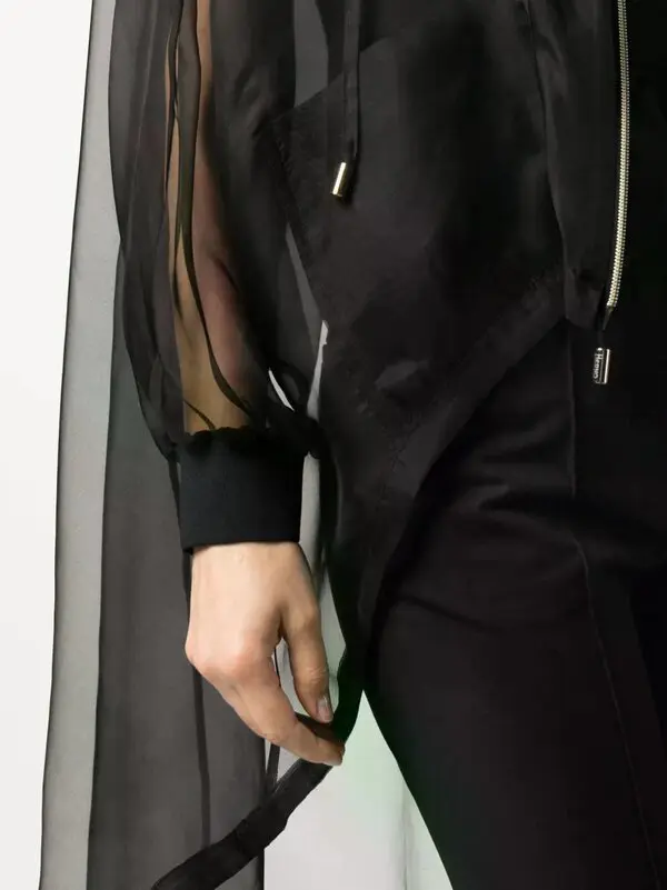 Herno Chiffon Hooded Cape