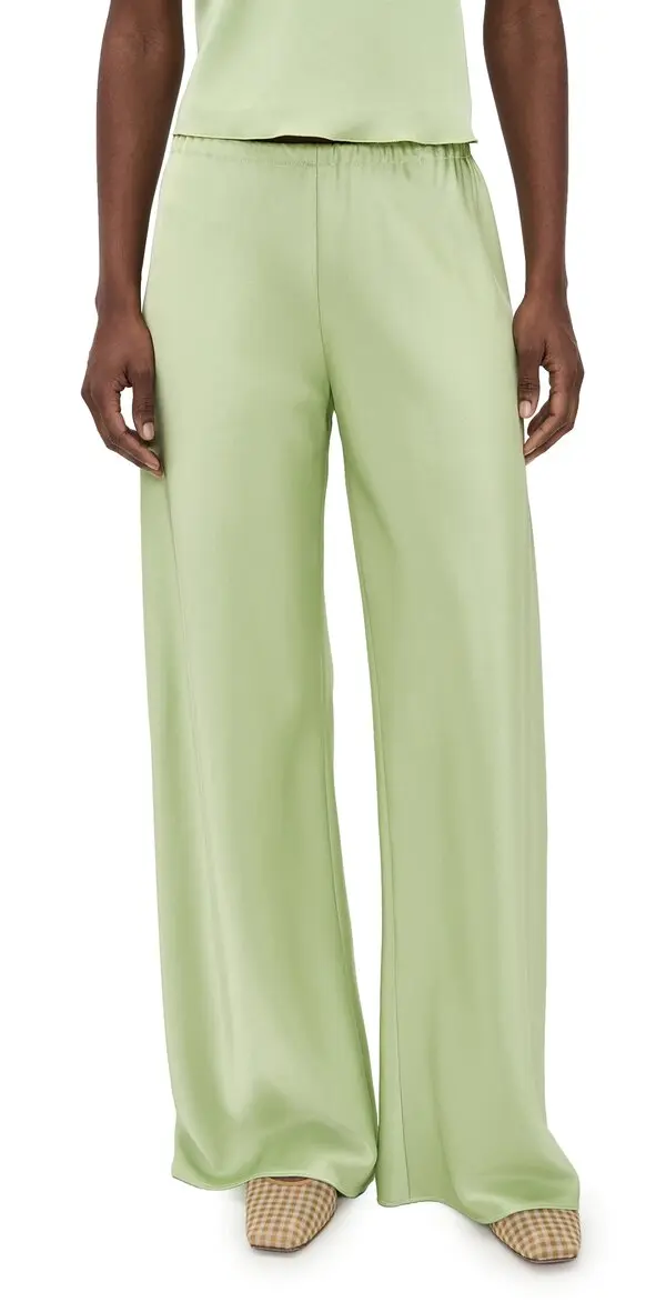 LA LIGNE Double Face Satin Colby Pants