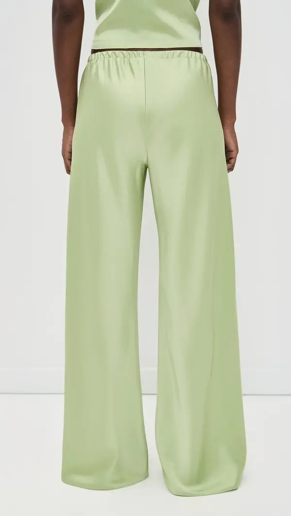 LA LIGNE Double Face Satin Colby Pants