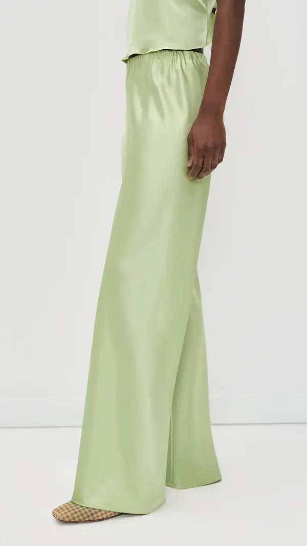 LA LIGNE Double Face Satin Colby Pants