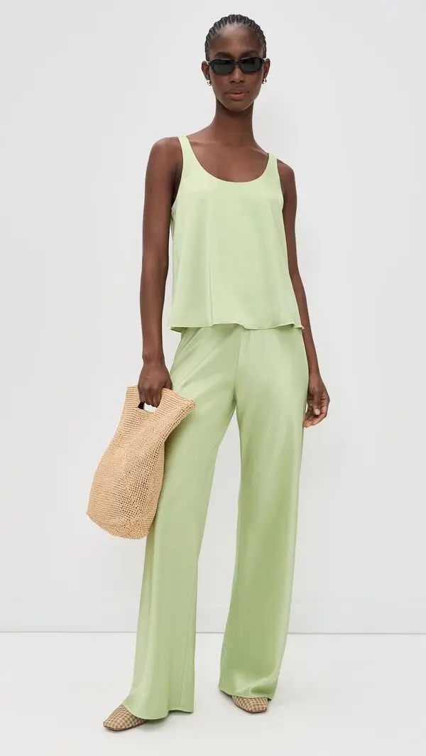 LA LIGNE Double Face Satin Colby Pants