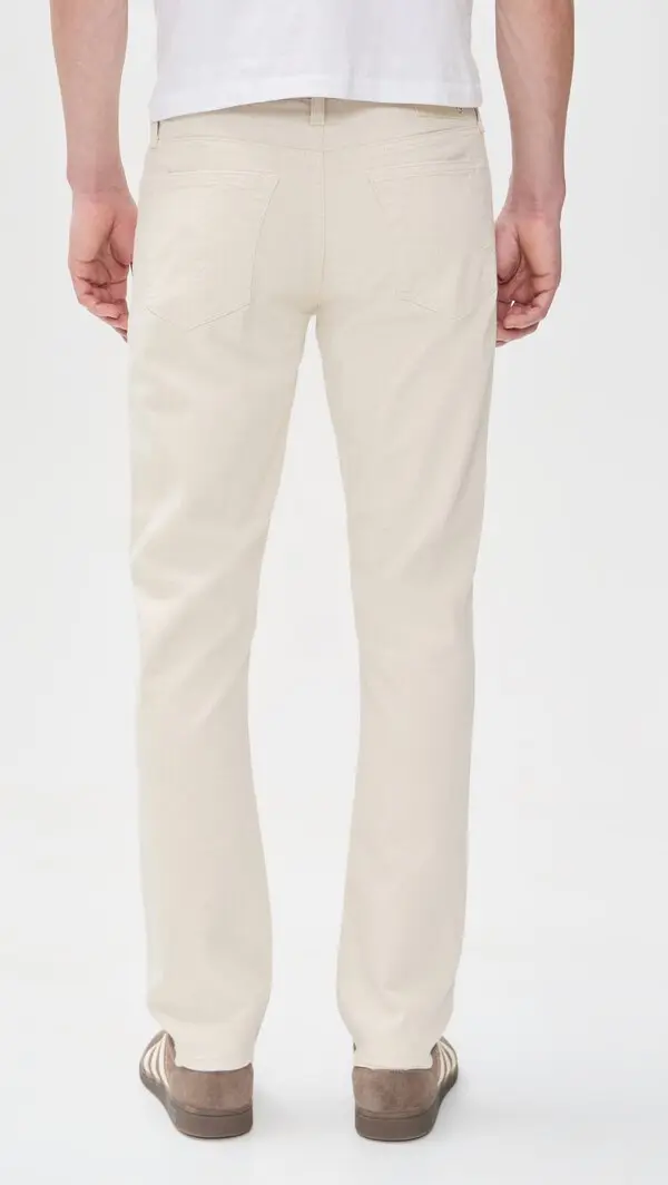 Ag Everett Slim Straight Linen-blend Pants - Natural