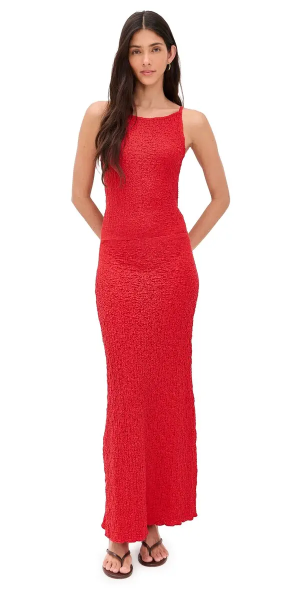 LISA SAYS GAH Maya Crinkle Maxi Dress