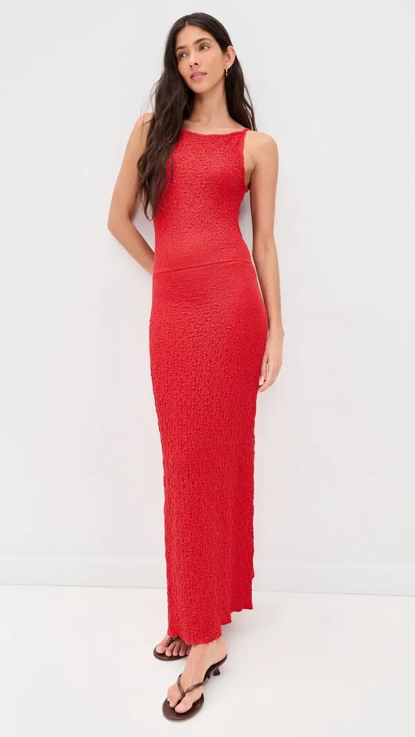 LISA SAYS GAH Maya Crinkle Maxi Dress