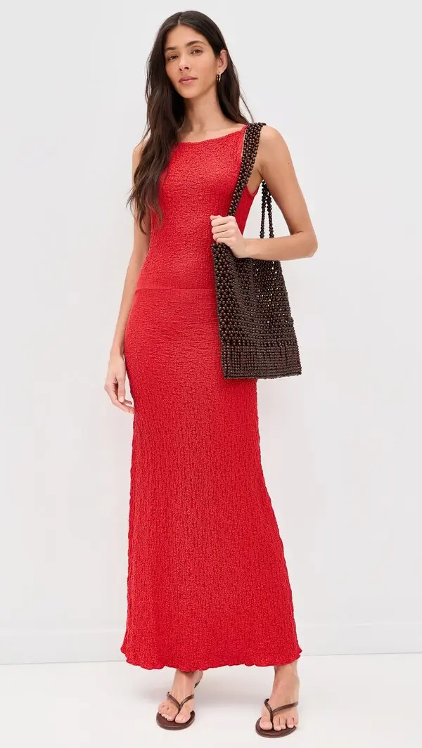 LISA SAYS GAH Maya Crinkle Maxi Dress