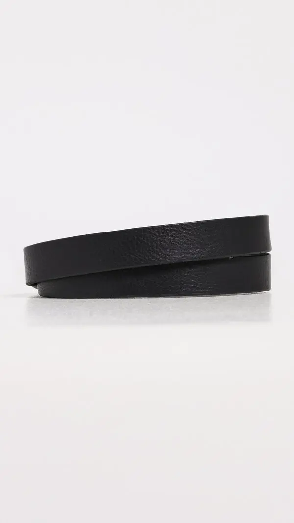 KNICKERBOCKER Western Bridle Leather Belt - Black
