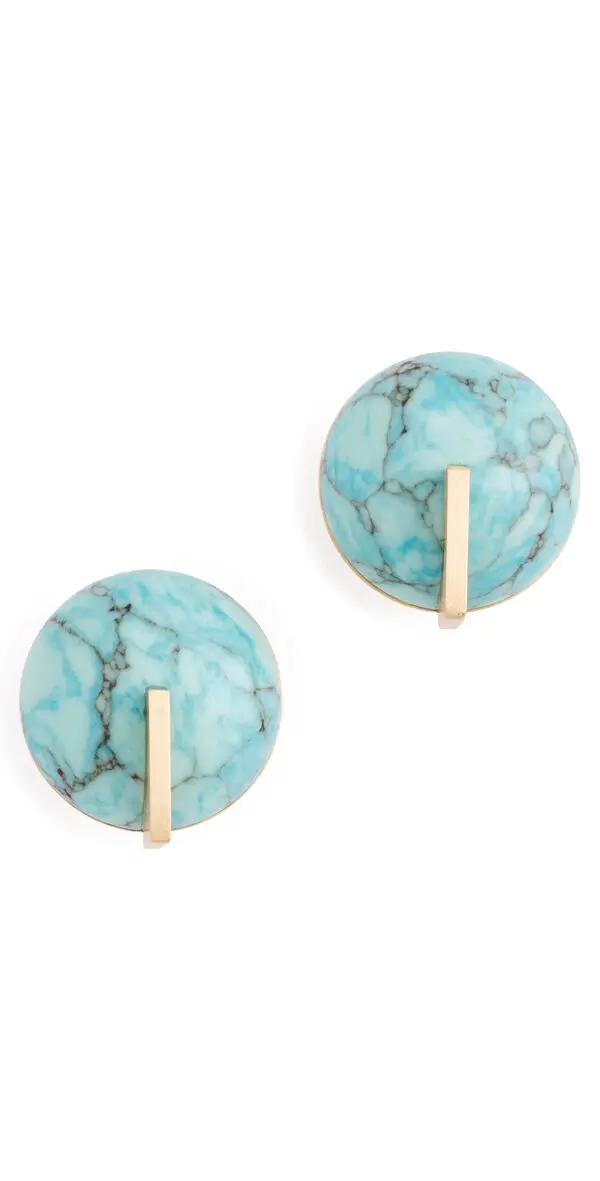 Cult Gaia Una Clip-on Earrings - Ibiza Turquoise