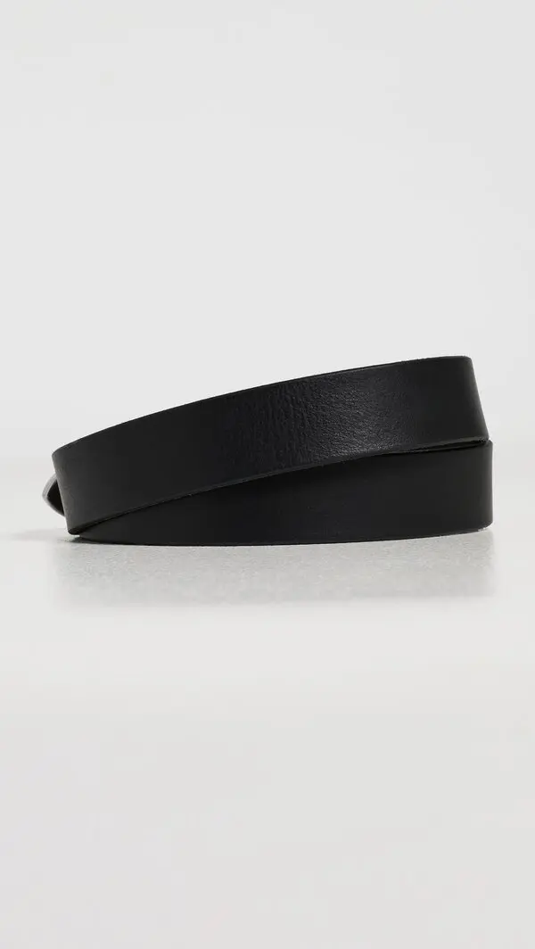 KNICKERBOCKER Western Bridle Leather Belt - Black