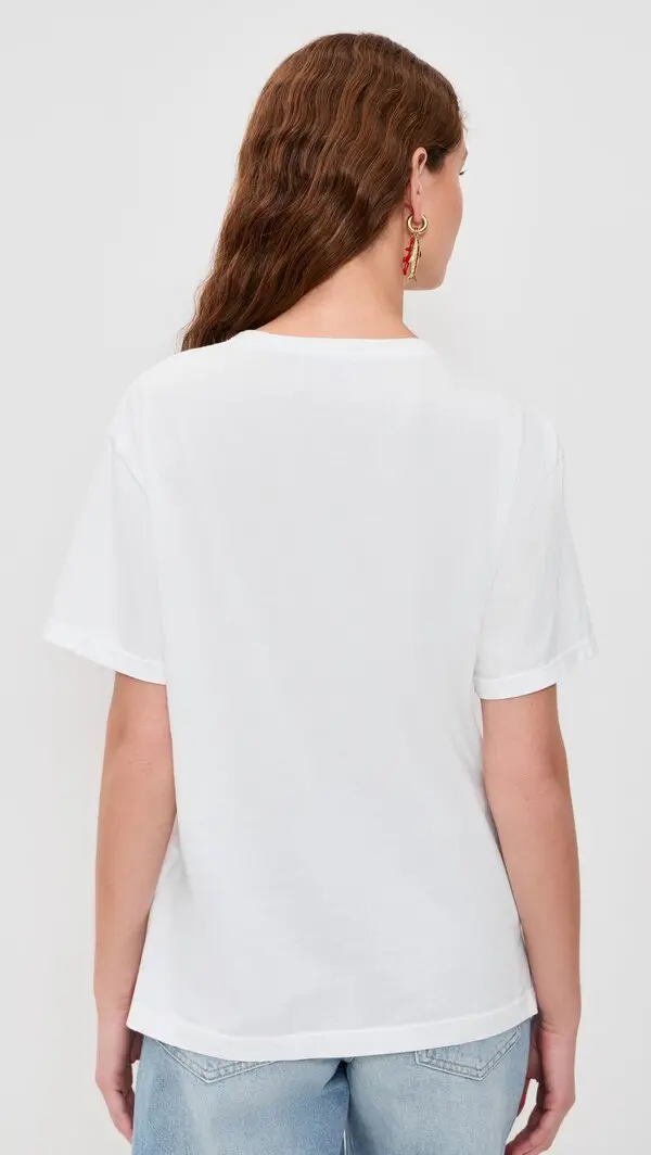 SUNNY SOMEWHERE Polka Dot Graphic T-shirt