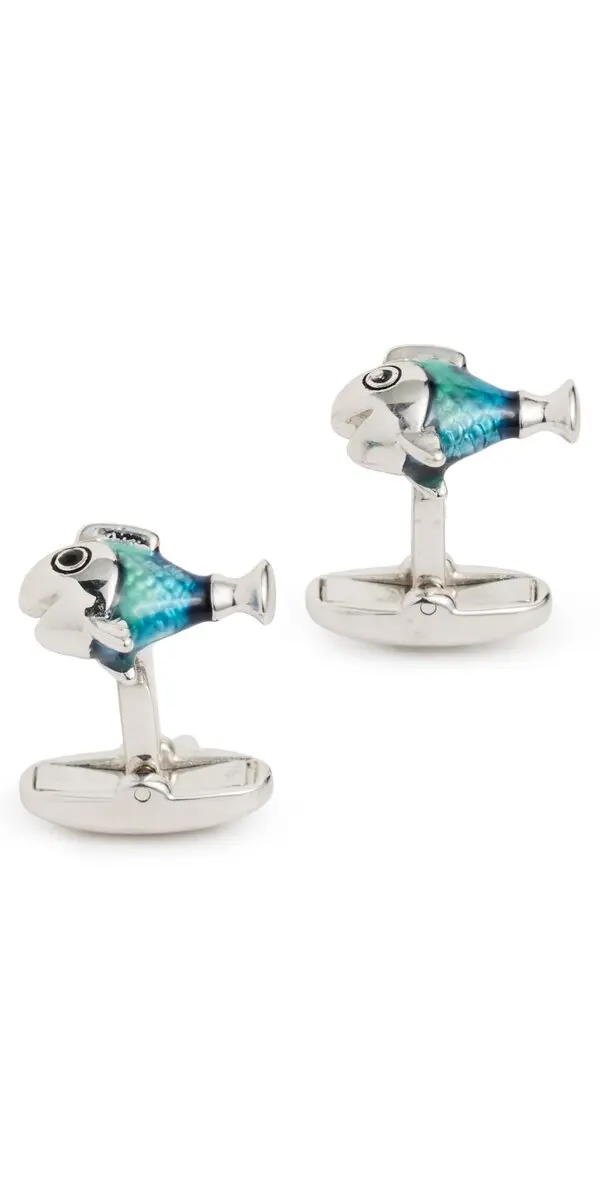 Paul Smith Fish Cufflinks - Navy