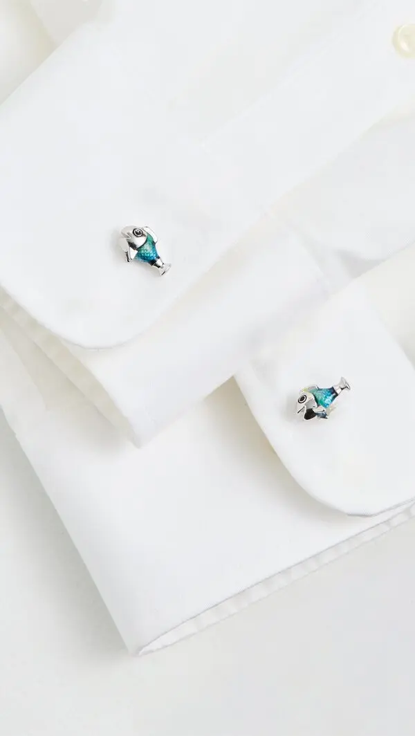 Paul Smith Fish Cufflinks - Navy