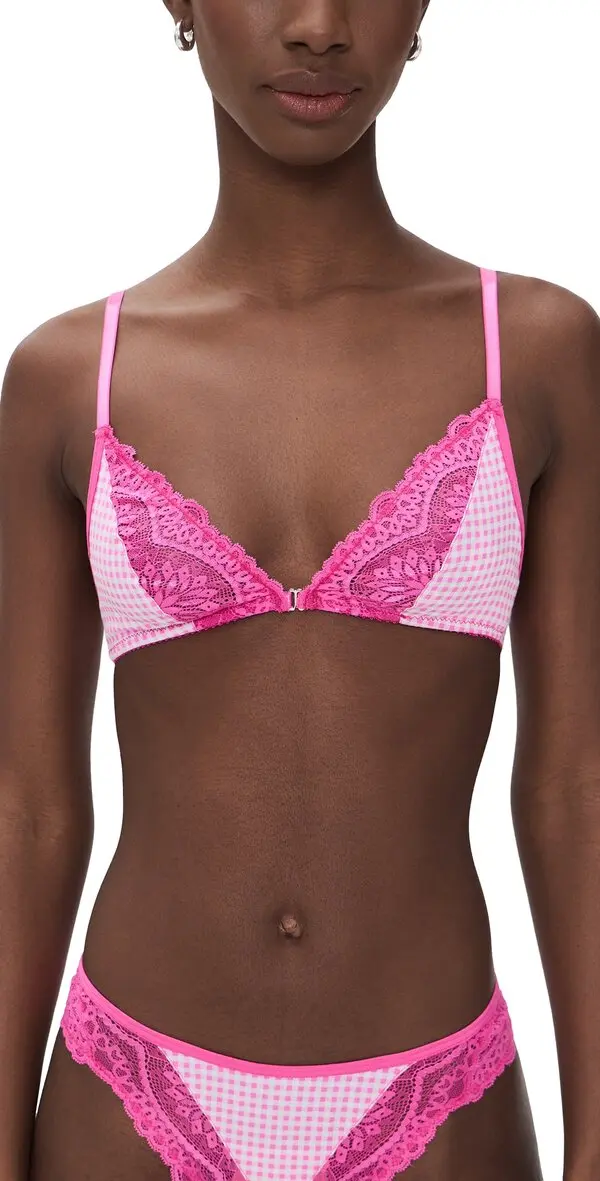 MUCCI Amara Bralette - Strawberry Gingham