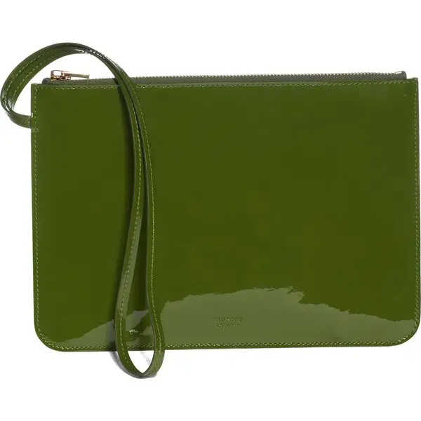 TOM FORD Patent Leather Wristlet - Chive