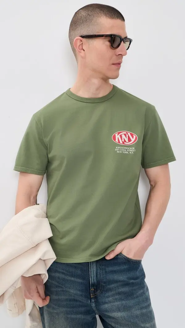 KNICKERBOCKER Kny Heavyweight T-shirt - Olive