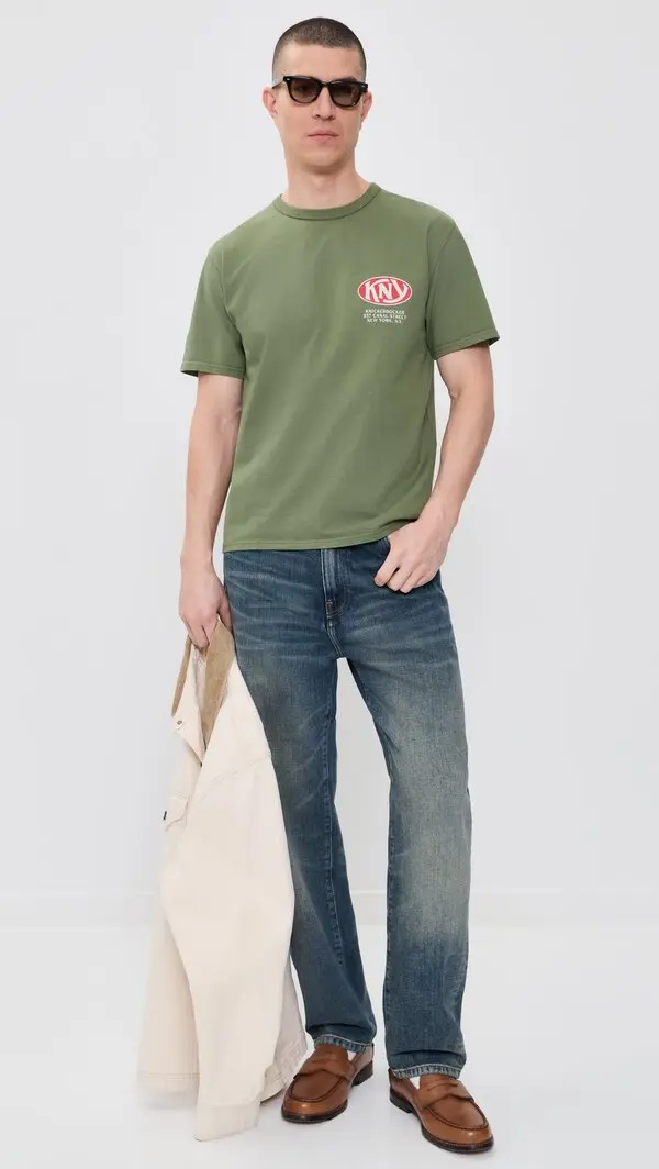 KNICKERBOCKER Kny Heavyweight T-shirt - Olive