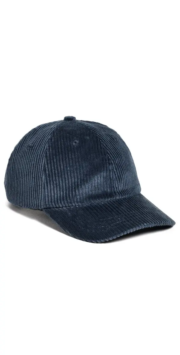 FAR AFIELD Carlos Corduroy Cap - Blue