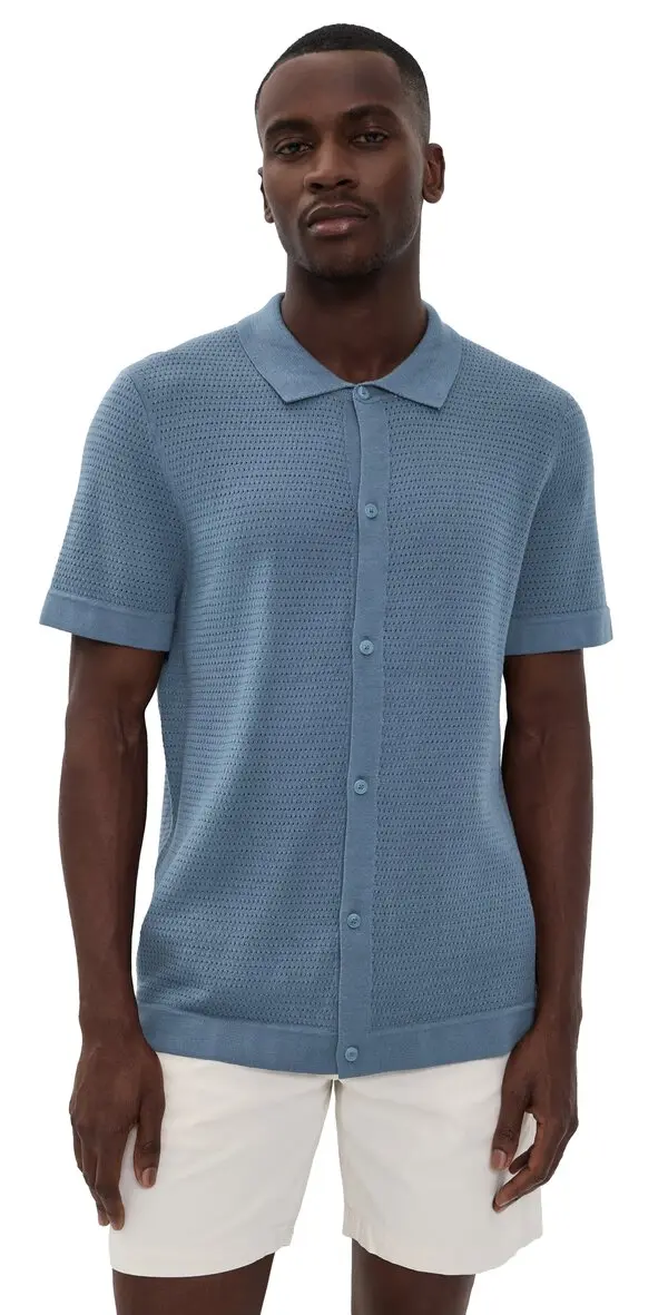 Onia Drop Needle Button Up Shirt
