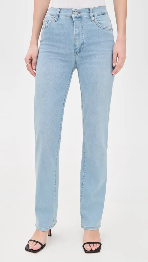 FRAME Le Sleek Straight Long Jeans - Hush