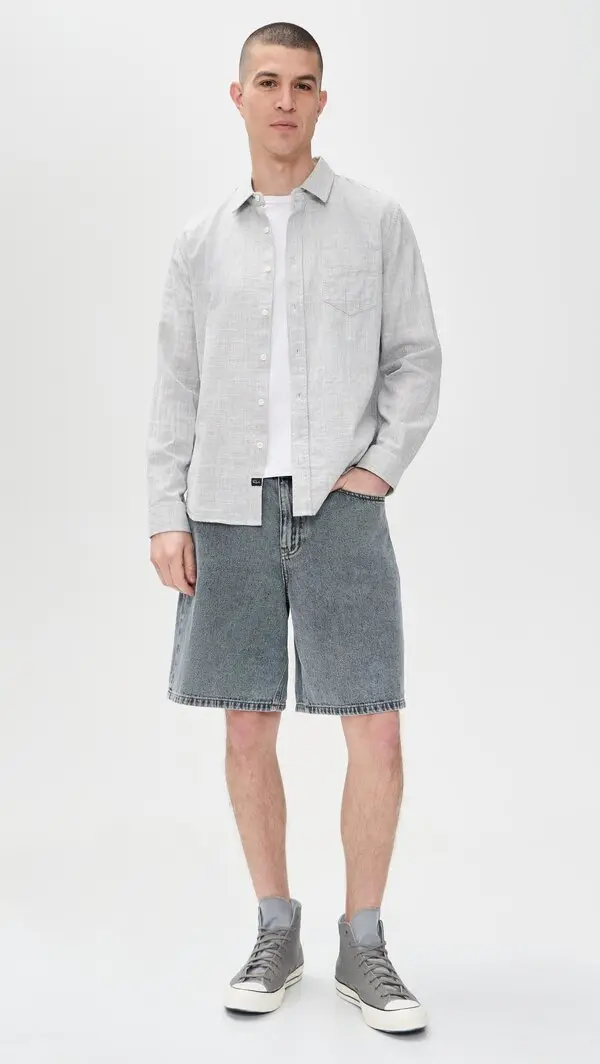 Rails Wyatt Shirt - Platinum Etch