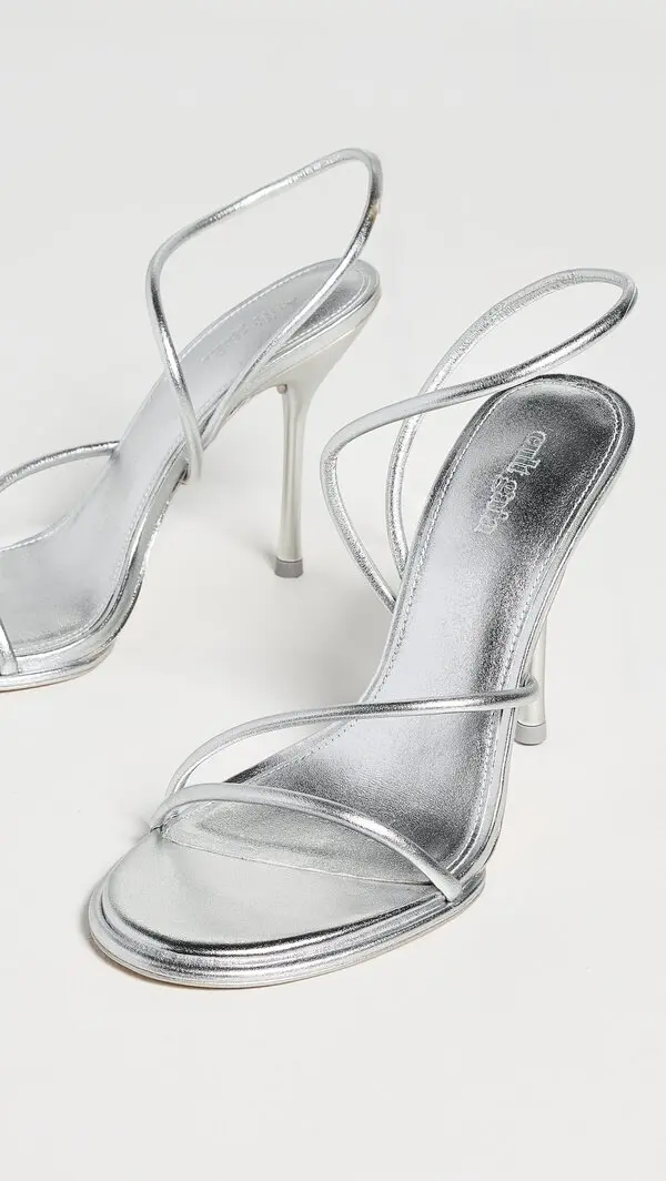 Cult Gaia Candace High Heel Sandals - Silver
