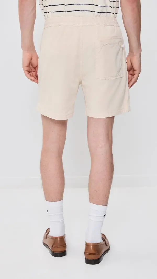 Nn07 Gregor Pull-on Stretch Twill Shorts - Ivory