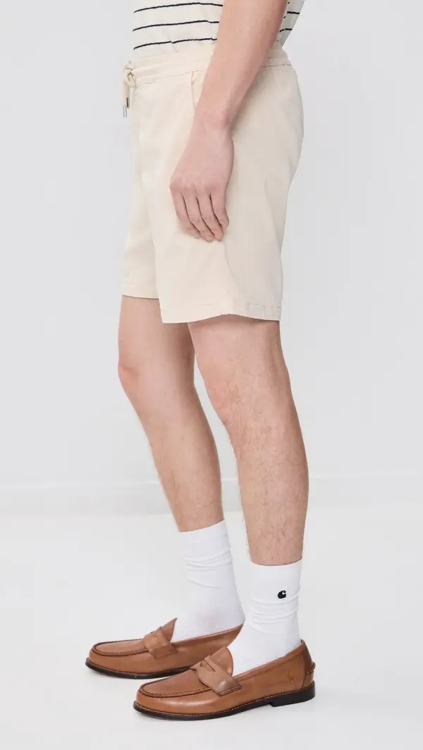 Nn07 Gregor Pull-on Stretch Twill Shorts - Ivory