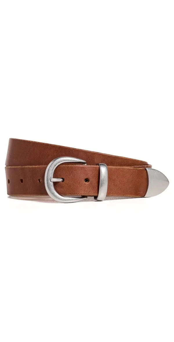 KNICKERBOCKER Western Bridle Leather Belt - Brown