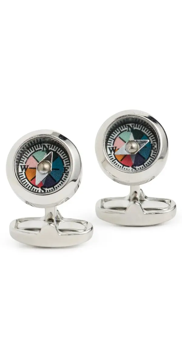 Paul Smith Compass Cufflinks - Cyclist Stripe
