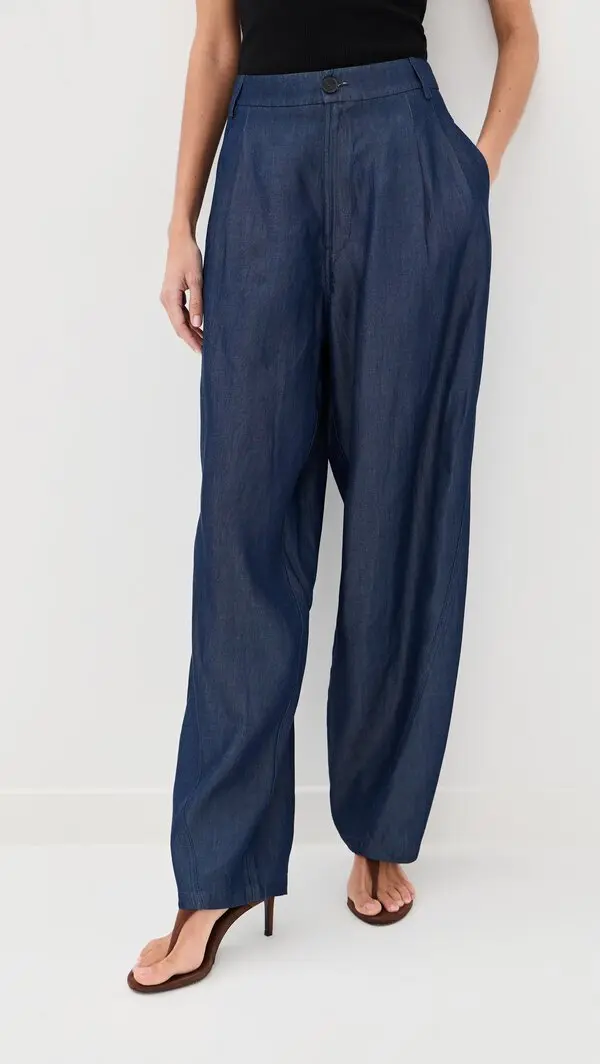 DARKPARK Phebe Chambray Wide Leg Pants