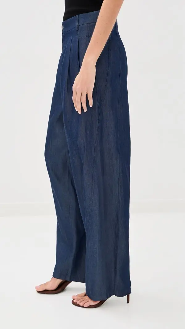 DARKPARK Phebe Chambray Wide Leg Pants