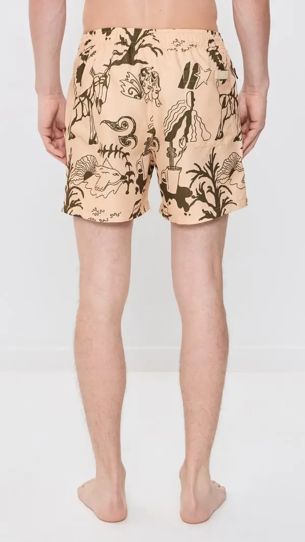 Oas Printed Swim Shorts