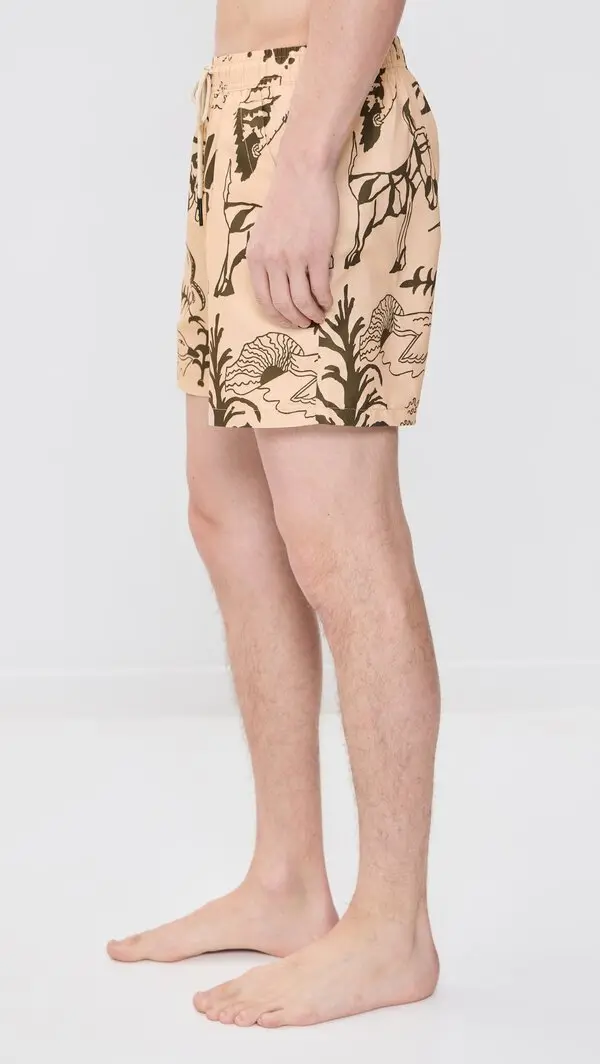 Oas Printed Swim Shorts