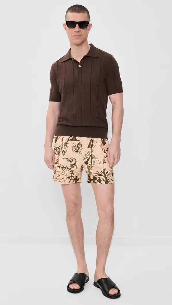 Oas Printed Swim Shorts