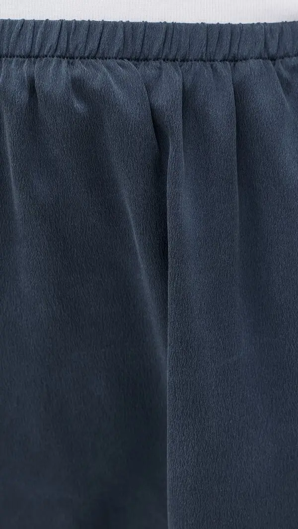 Lunya Washable Silk Tap Shorts - Deep Blue
