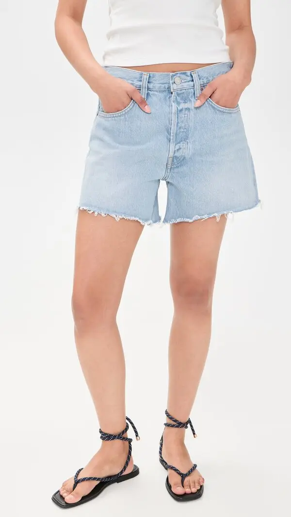 AGOLDE Loose Fit Vintage Denim Shorts