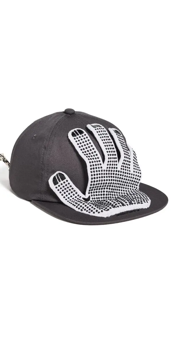 ADVISRY Twill Cap With Glove Applique - Faded Black