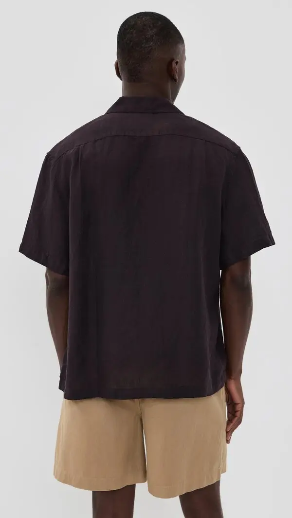 Lacoste Linen Camp Shirt - Buffalo