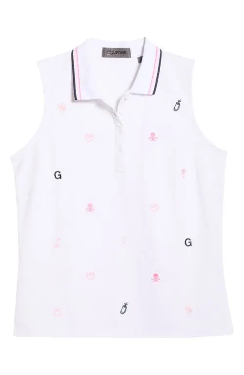 G/fore Embroidered Piqué Golf Polo