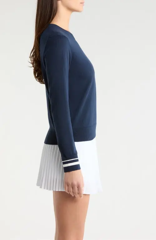 G/fore Cotton Blend Golf Sweater - Twilight