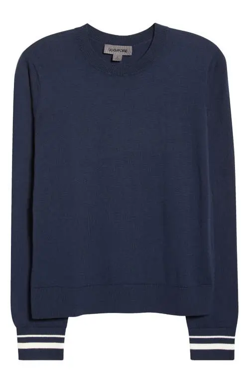 G/fore Cotton Blend Golf Sweater - Twilight